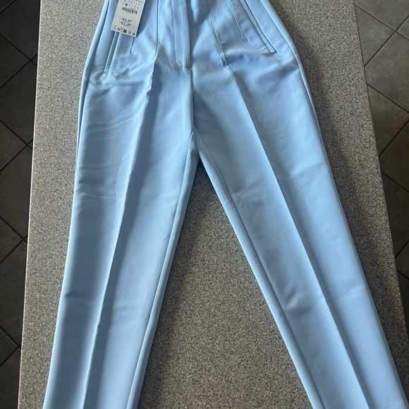 Zara | Pants & Jumpsuits | Zara Light Blue Pants | Poshmark